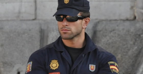 Just a random police officer in Spain - 9GAG