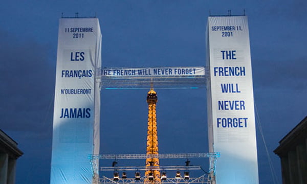 What the French did on the 10th anniversary of 9/11. - 9GAG