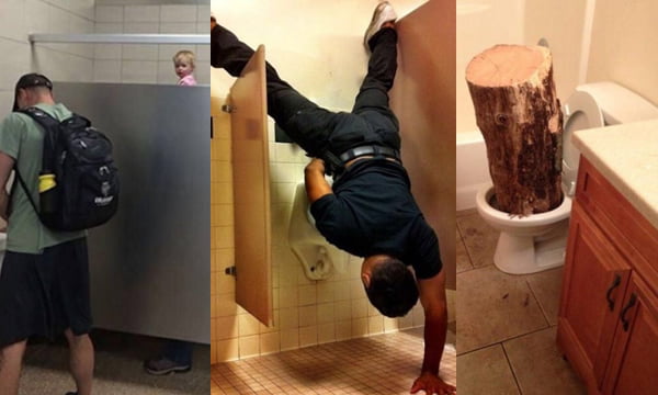 25 Strange Bathroom Moments You Just Can't Explain - 9GAG