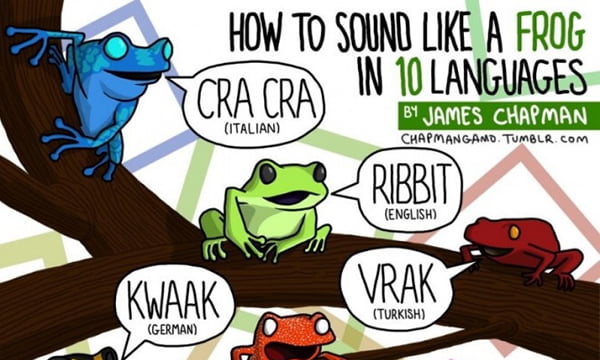 How to sound like a Frog in 10 different languages - 9GAG