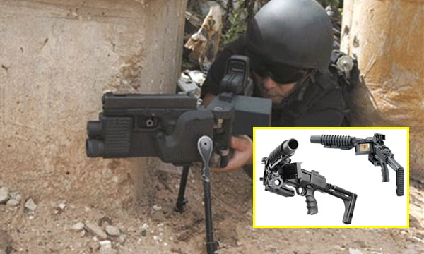 The corner shooting gun - 9GAG