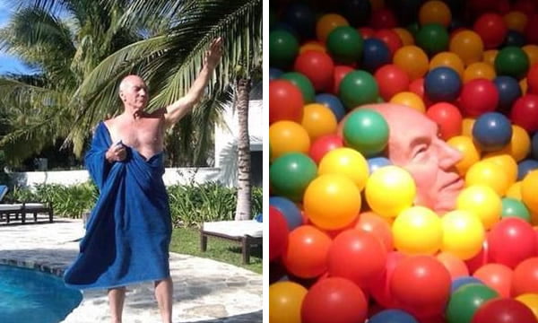 Just Patrick Stewart being awesome, like he is - 9GAG