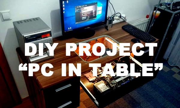 DIY Project "PC in Table" PART 2 (Video link in comments) - 9GAG