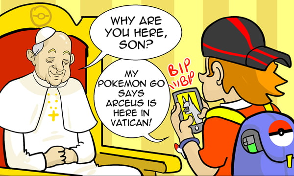 Pokemon Go in Vatican - 9GAG