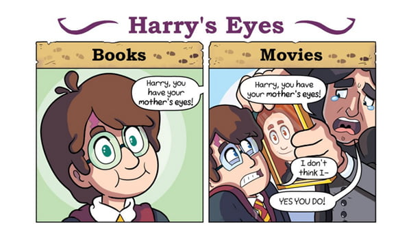 Harry Potter: Books vs Movies - 9GAG