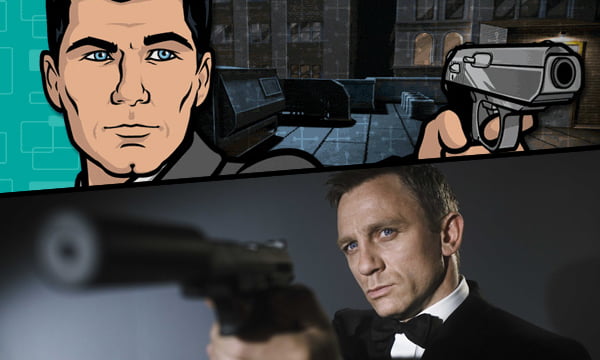 Archer qoute's on James Bond scene's - 9GAG