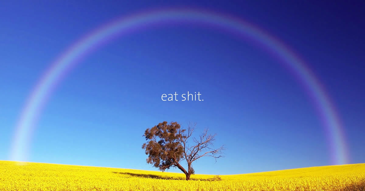 Offensive Wallpapers: Beautiful desktop wallpapers overlaid with ...