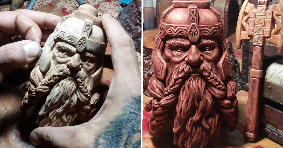 Gimli smoking pipe...the progress . - 9GAG