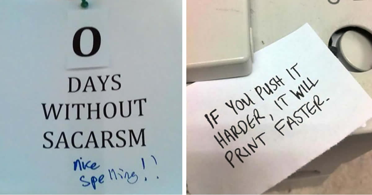 20 Passive Aggressive Office Notes That Are So Good You Won't Be Mad - 9GAG
