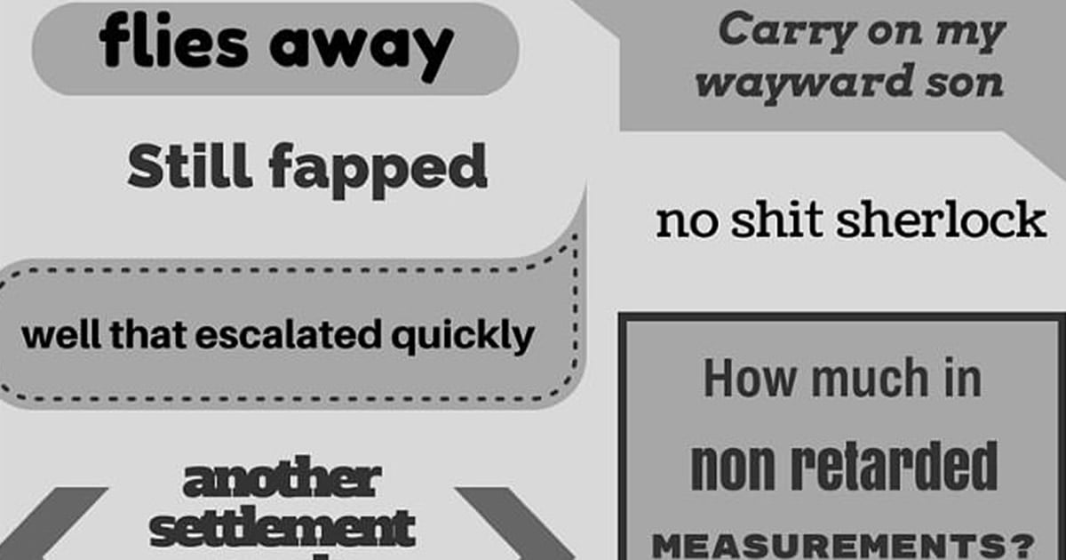 So I made a collage of commonly used 9gag words and phrases. What do ...