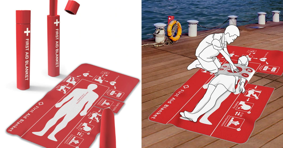 This Clever First Aid Blanket Helps To Save Lives - 9GAG