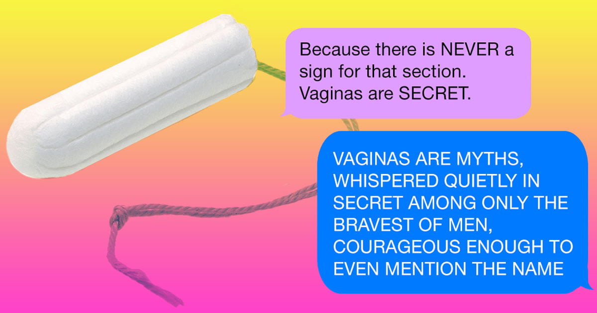 Mother Shares Texts From Daughter After A Traumatic Hunt For Tampons - 9GAG