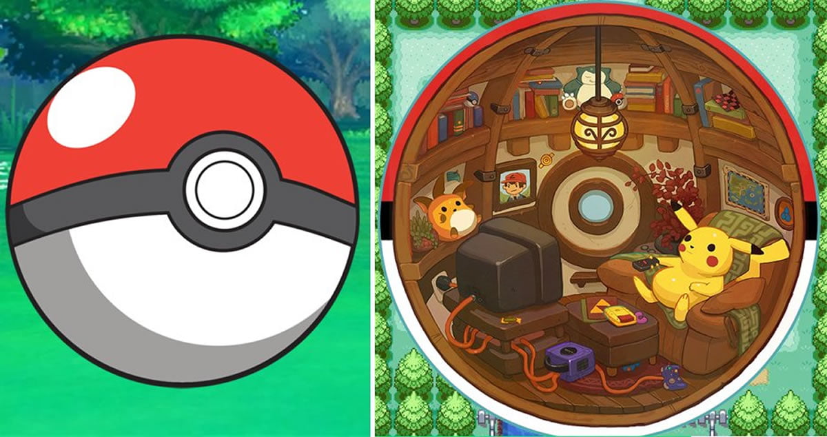 10 Artists Imagine What Life Is Like Inside Pokeballs - 9GAG