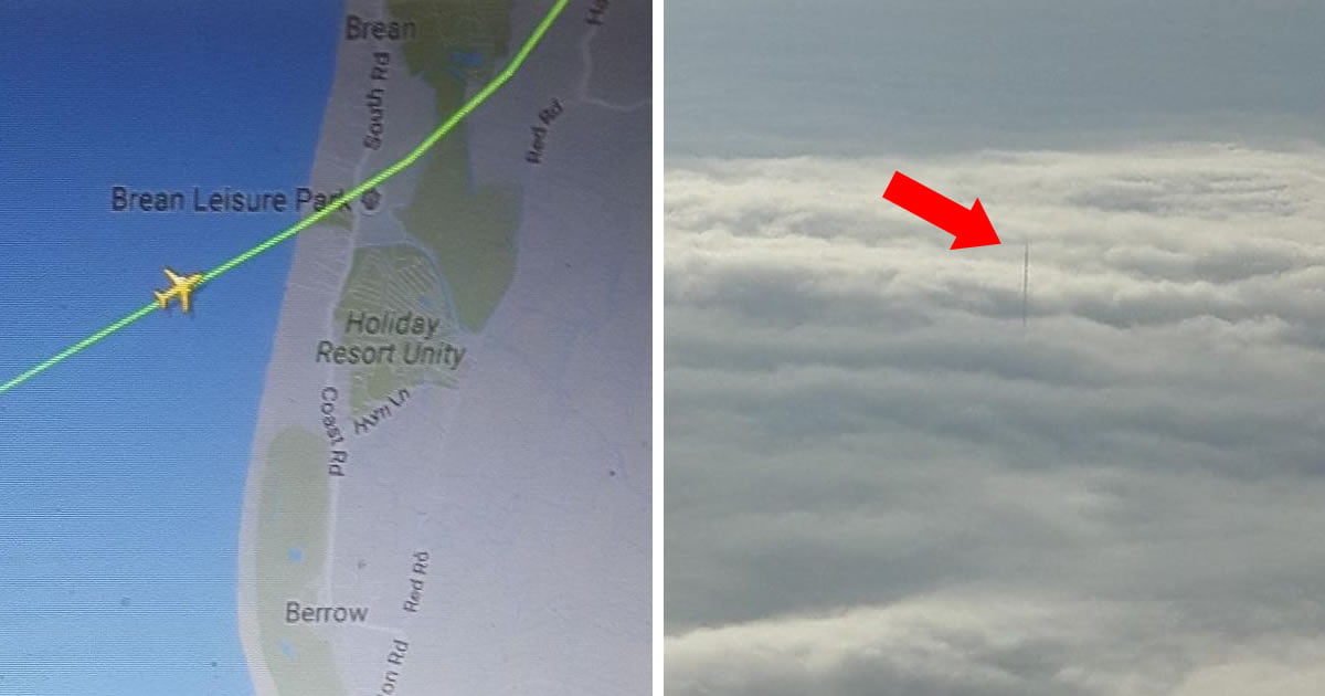 Confused plane passenger photographs mysterious pole 'floating' outside ...