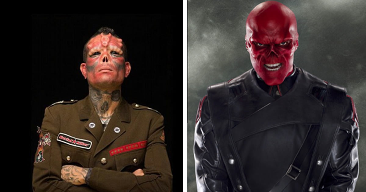 This Man Has Spent £30,000 To Look Like Marvel Super-Villain Red Skull ...