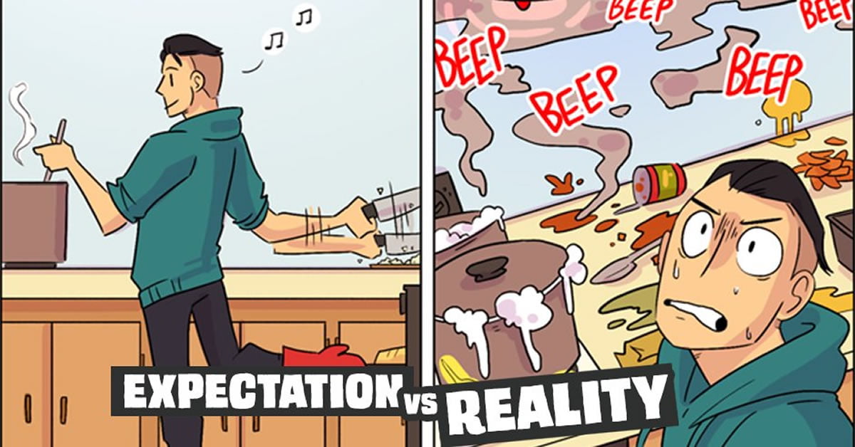 Cooking: Expectation vs Reality - 9GAG