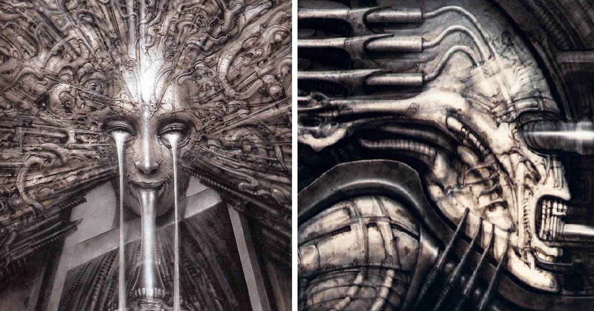 A few works of art by H.R Giger, the man who inspired the Xenomorph ...