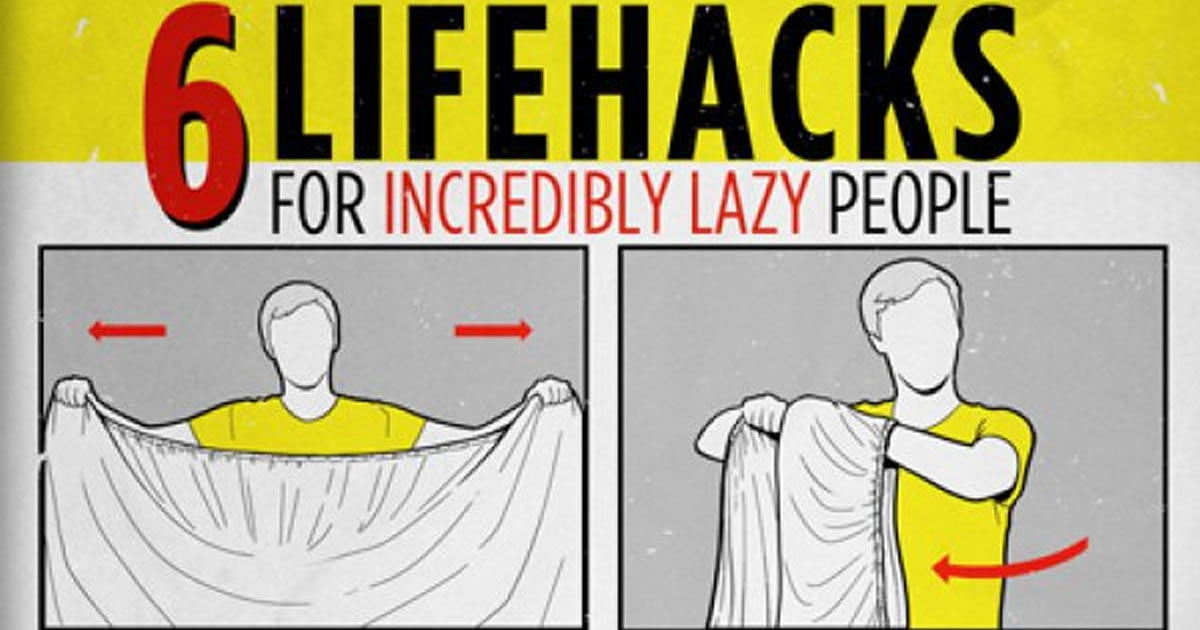 6 Life Hacks for Incredibly Lazy People - 9GAG