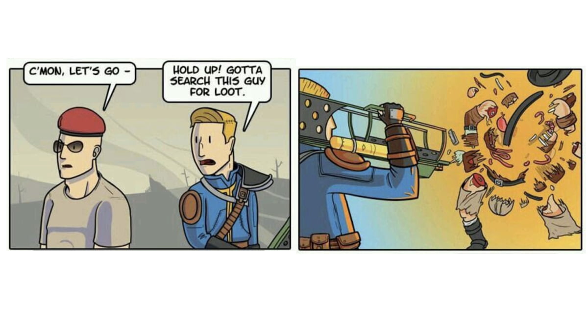 Fallout Looting in Nutshell - 9GAG