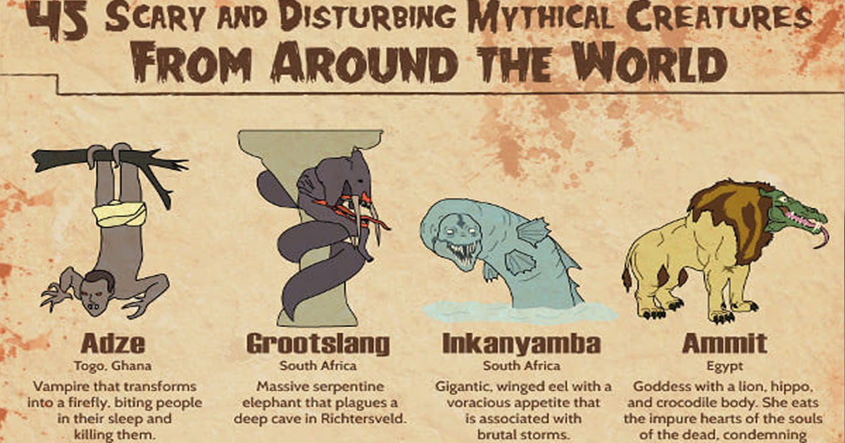45 most disturbing mythical creatures from around the world - 9GAG