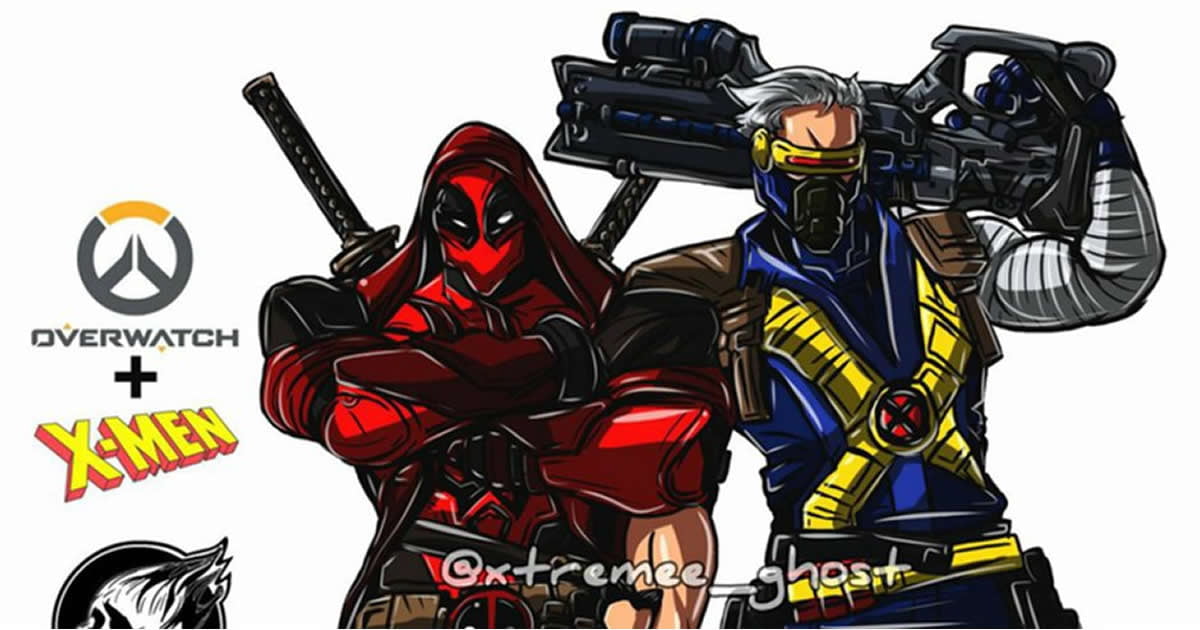 These Overwatch/X-Men Mashups Will Prep You For Halloween - 9GAG