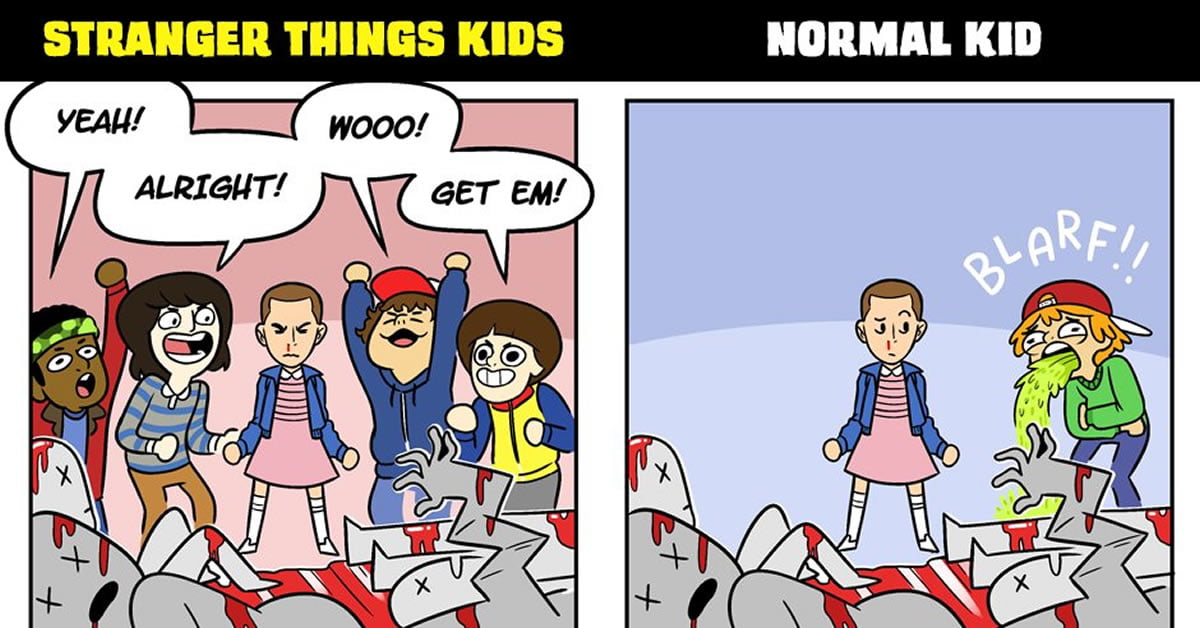 What A Normal Kid Would Do In Stranger Things - 9GAG