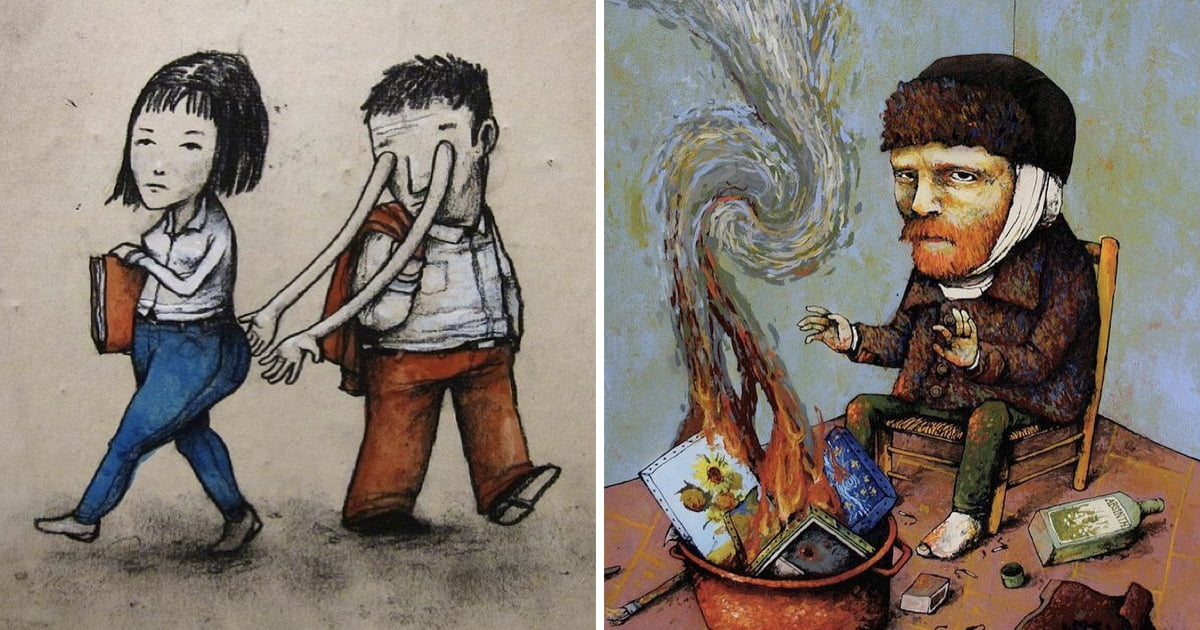 15+ Ironic Illustrations That Reveal The Dark Side Of The World - 9GAG