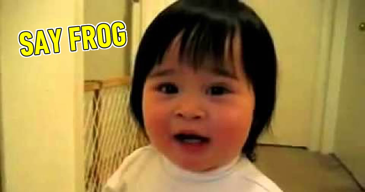 She can't say it. how cute. - 9GAG