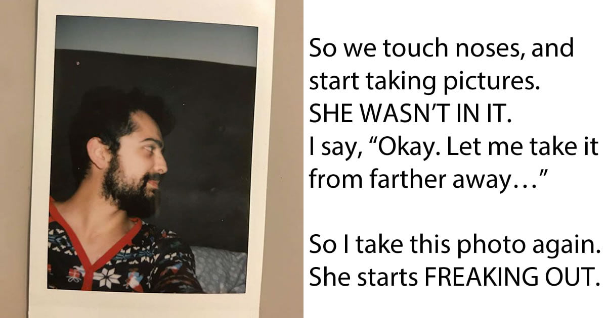 Man uses Polaroid picture prank on girlfriend showing her missing - 9GAG