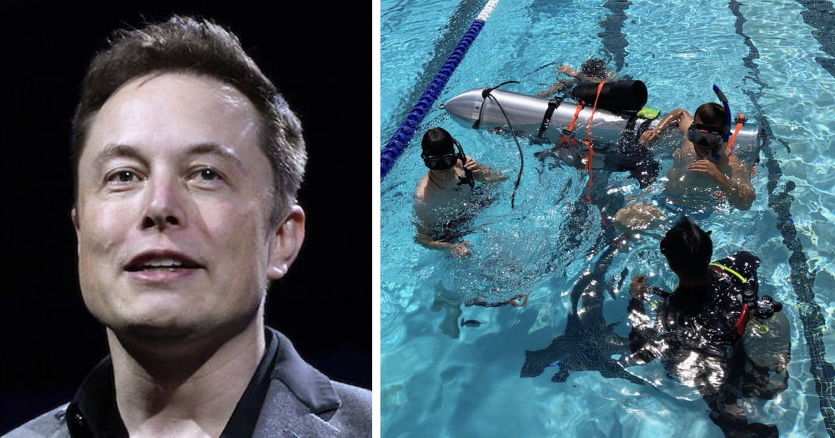 Elon Musk Shares Video Of 'Kid-Size' Submarine For Thai Cave Rescue - 9GAG