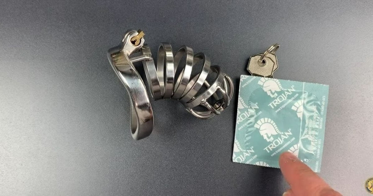 Here's How To Unlock A Cock Cage With a Condom Wrapper - 9GAG