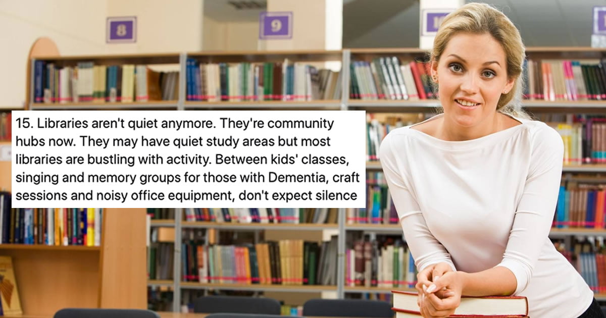 Things You Learn When You're Working In Library - 9GAG