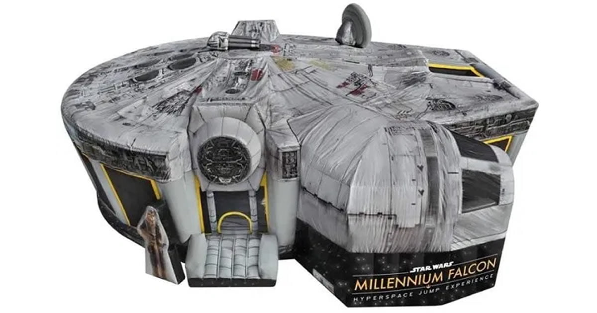Bounce To The Higher Ground In This Inflatable Millennium Falcon - 9GAG