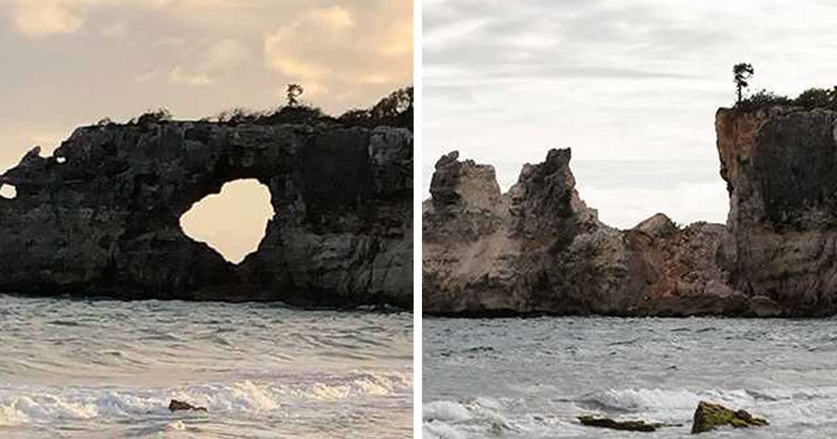 Puerto Rico's Famous Punta Ventana Collapses After 5.8-Magnitude ...