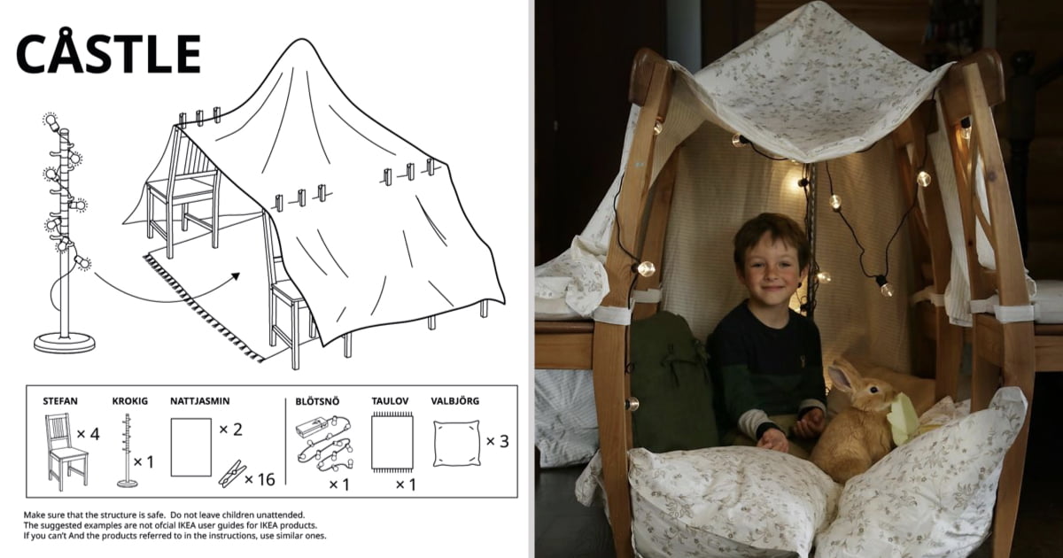 IKEA Released 6 Fort Designs You Can Build With Their Furniture - 9GAG