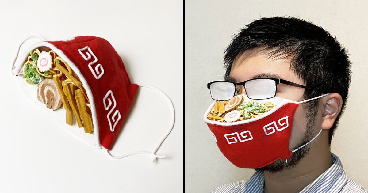 This Ramen Face Mask Wil Fog Up Your Glasses. Enjoy The Noodle Steam ...