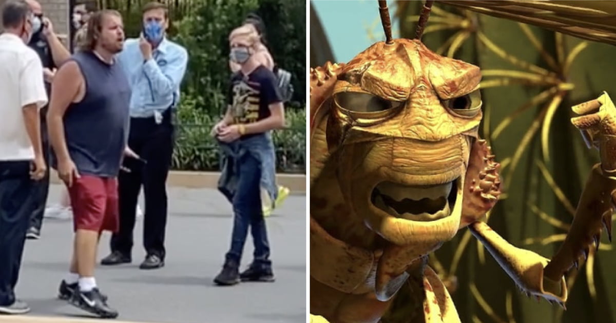 Maskless Man Screamed Misquotes From Pixar’s 'A Bugs Life' While Being ...