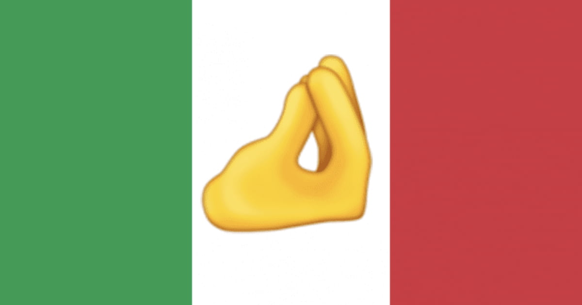 Italian Hand Gesture Gets Its Own Emoji - 9GAG