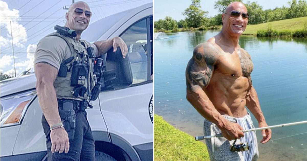 Dwayne Johnson Shocked By Cop Lookalike - 9GAG