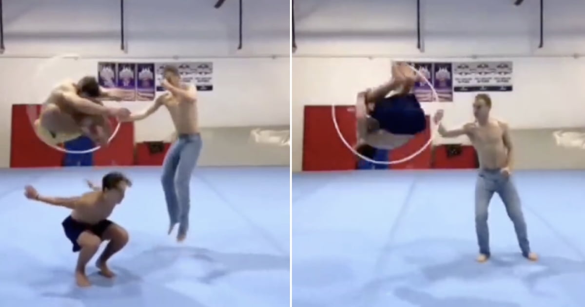 3 Men, 1 Hula Hoop - 9GAG