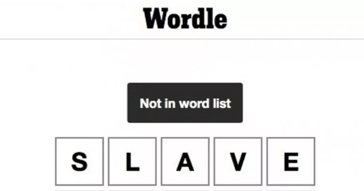 Wordle Bans 'Slave' As New York Times Stops Users Entering Offensive ...