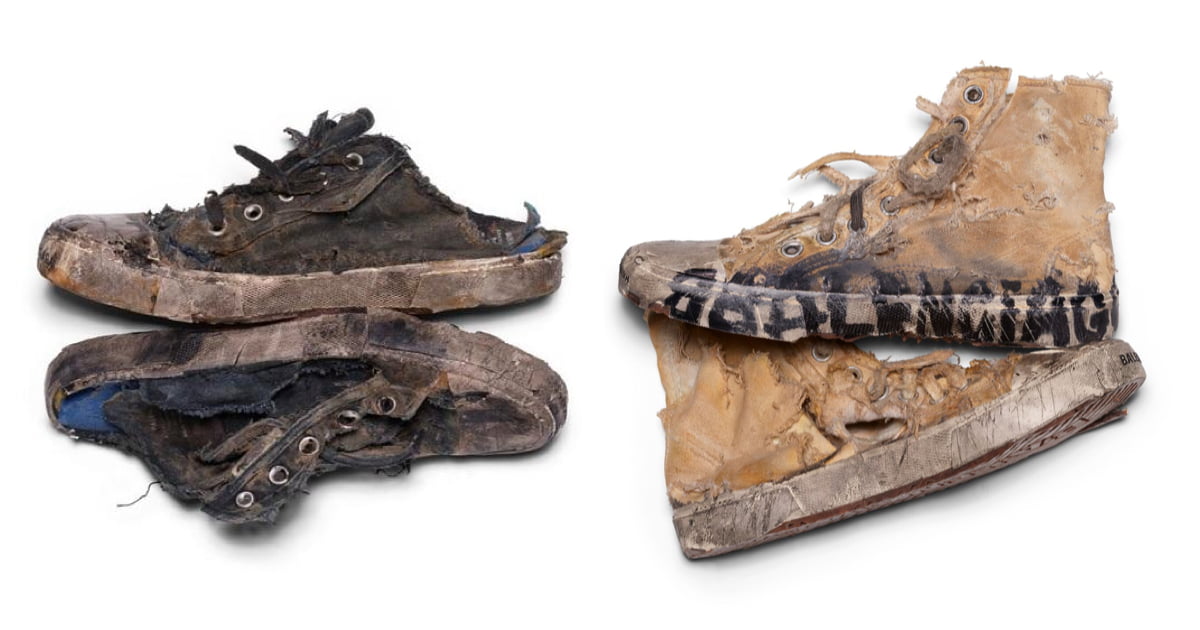 Balenciaga Reveals 'Fully Destroyed' $1850 Sneakers - 9GAG