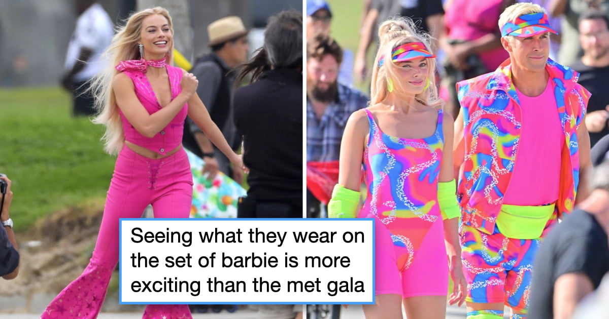 Internet Reacts To New Set Images Of Margot Robbie's Barbie And Ryan Gosling's Ken - 9GAG