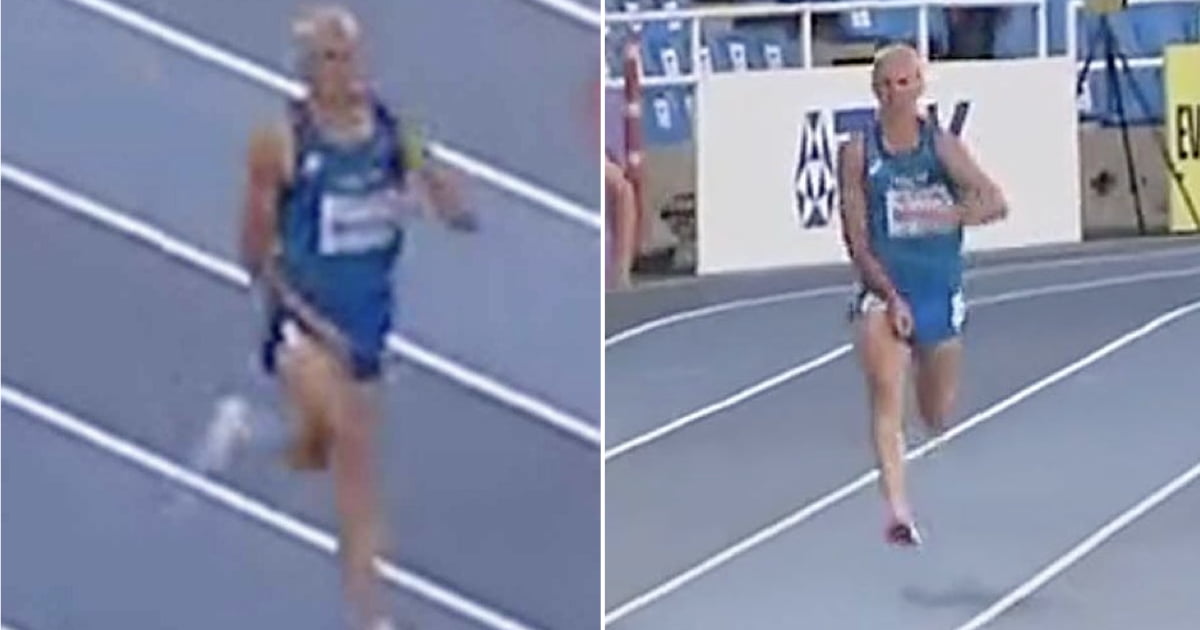 Athlete's 400M Race Ruined After Penis Keeps Falling Out Of His Shorts - 9GAG