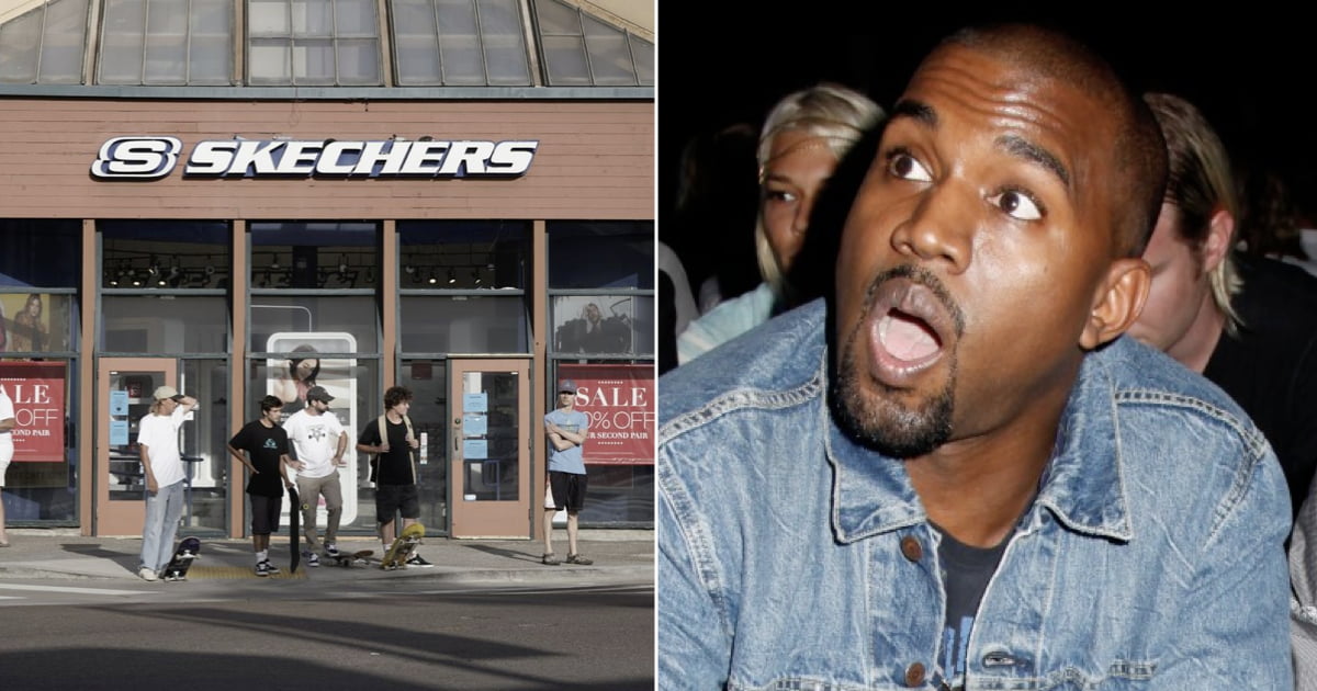 Kanye West Escorted Out of Skechers HQ After Showing Up Unannounced And ...