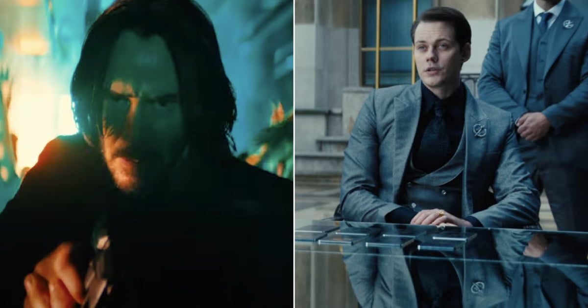 Keanu Reeves Prepares To Fight Bill Skarsgård In 'John Wick: Chapter 4' Trailer - 9GAG