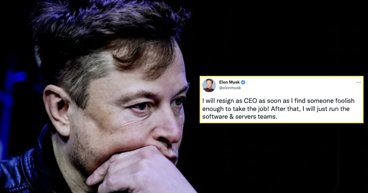 Elon Musk Confirms He’ll Resign As Twitter CEO After Successor Found - 9GAG