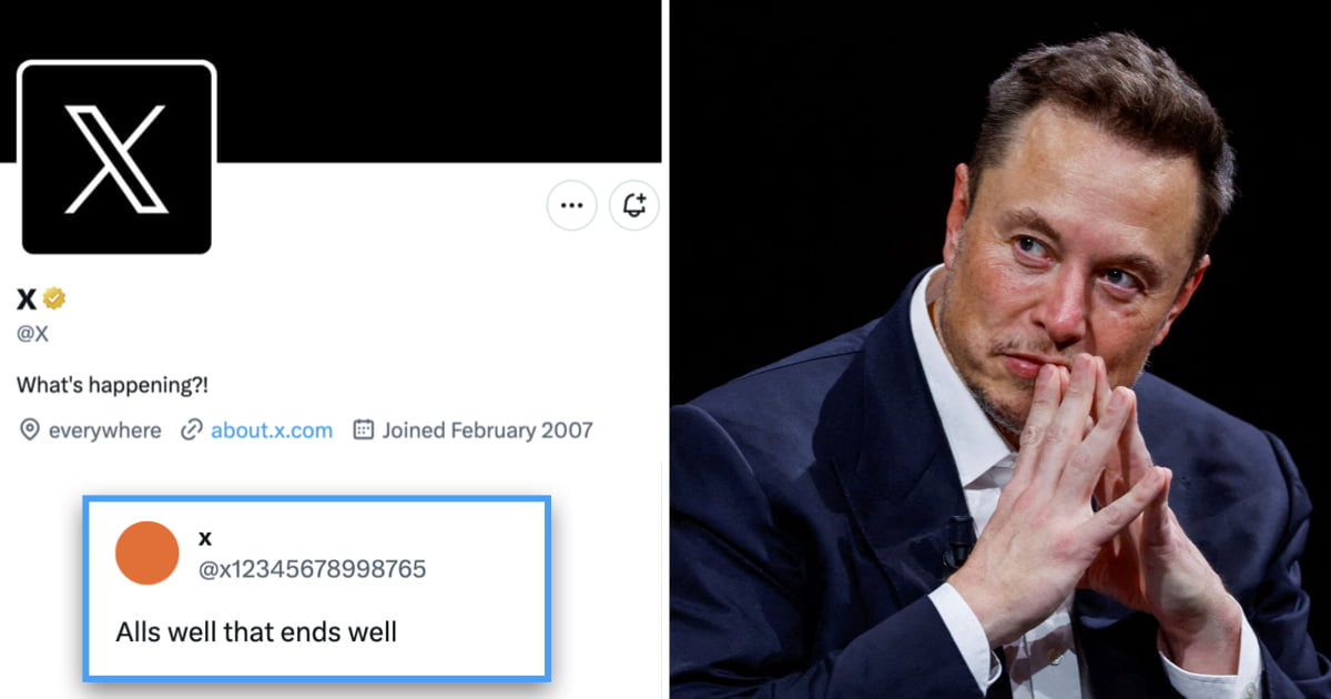 Elon Musk's X Takes Over @X Handle From Longtime User Without Paying - 9GAG