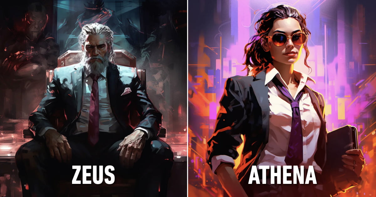 AI Imagines Gods As 'Cyberpunk' Characters - 9GAG