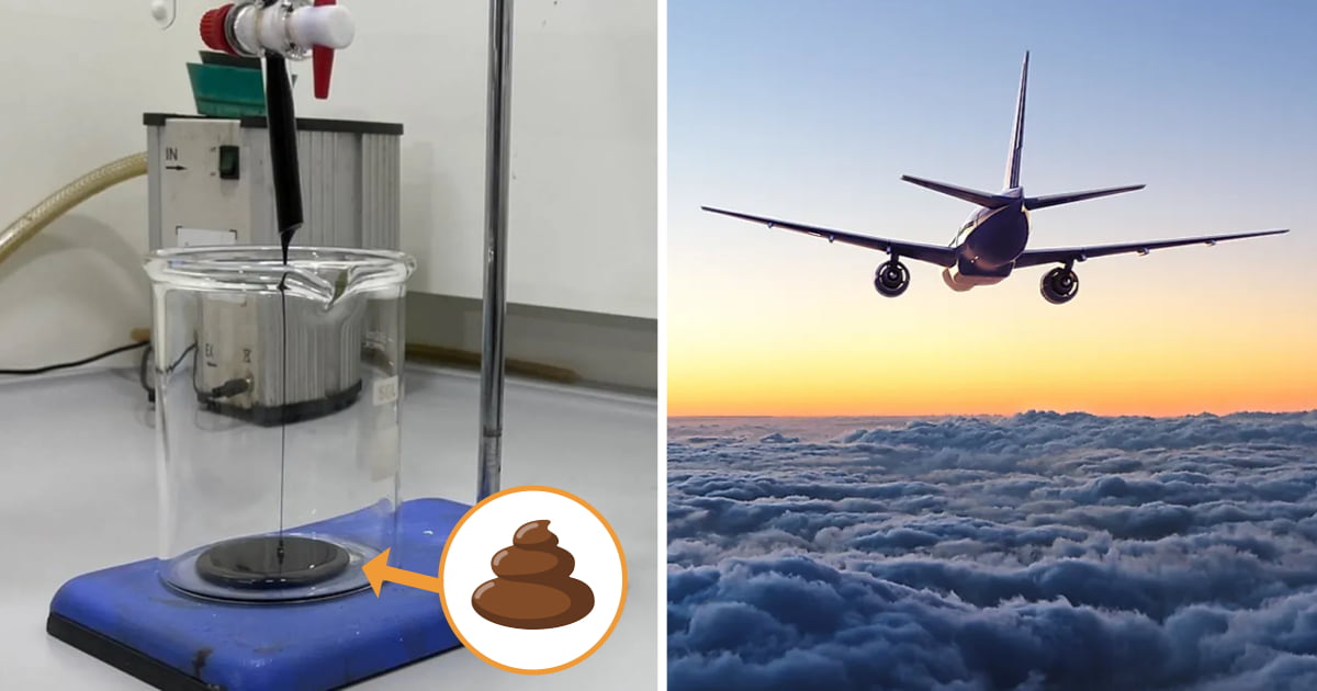 Aviation Company Develops Jet Fuel Made Entirely From Human Poop - 9GAG